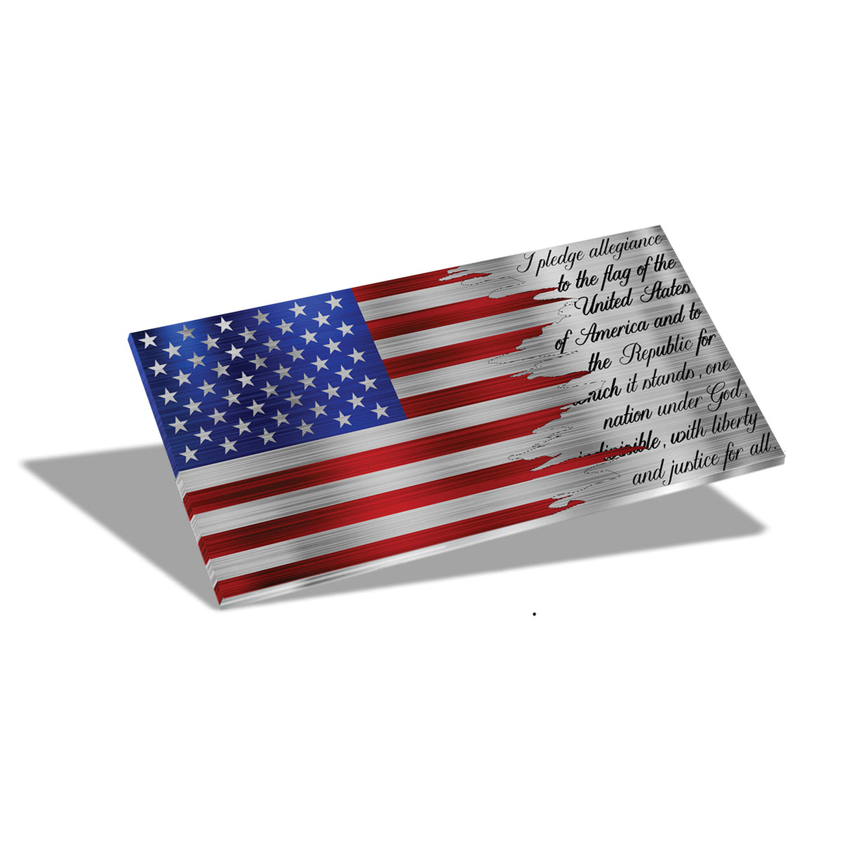 12" Desktop Suspended Flag & Stand (We the People)