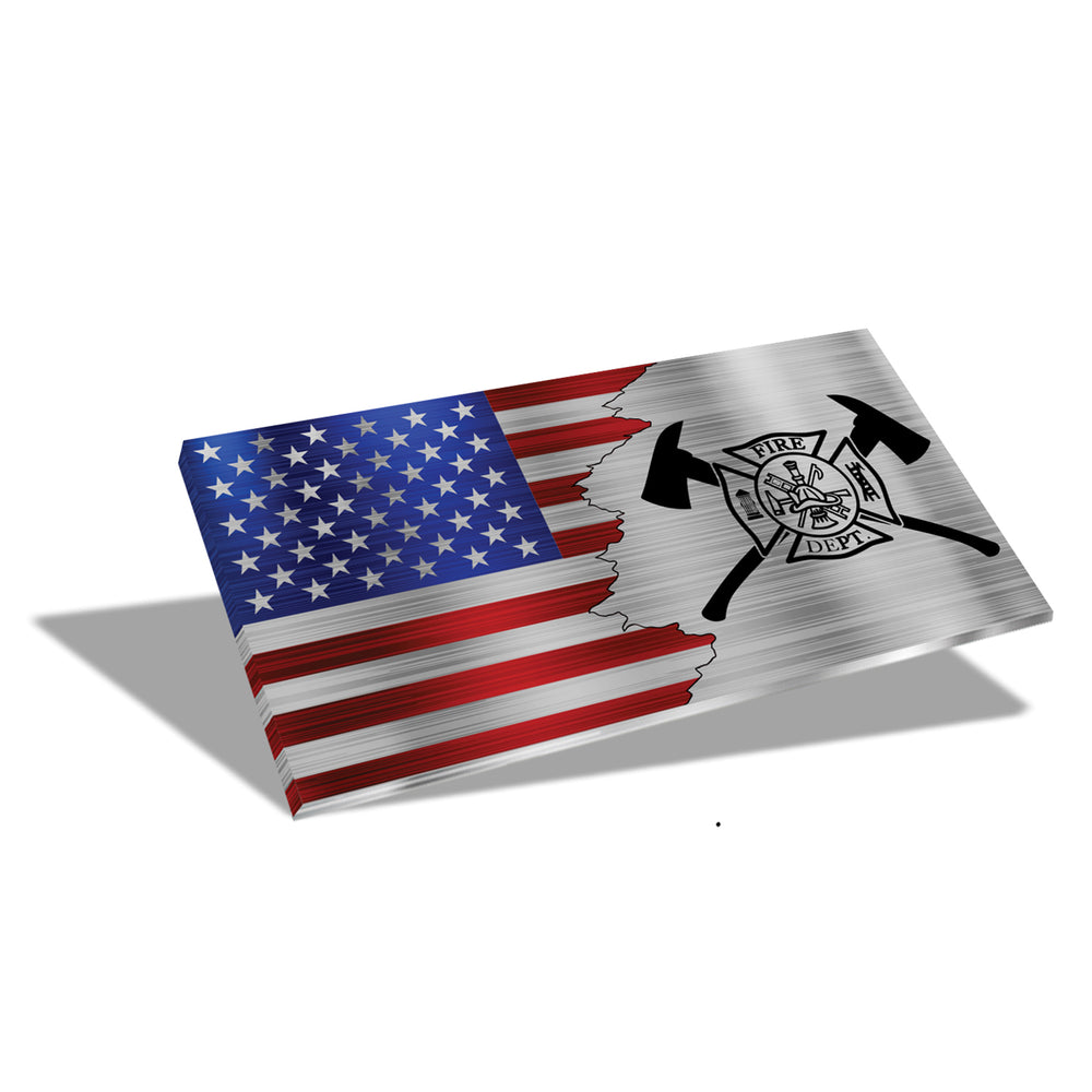 12" Desktop Suspended Flag & Stand (We the People)