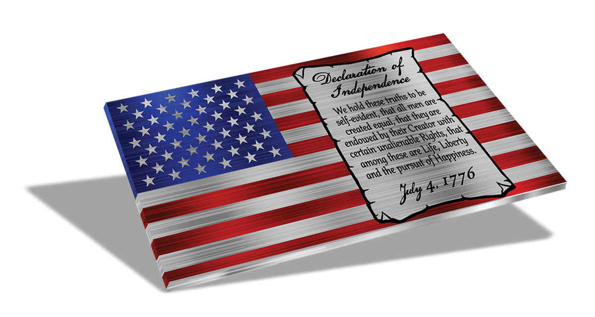12" Desktop Suspended Flag & Stand (We the People)