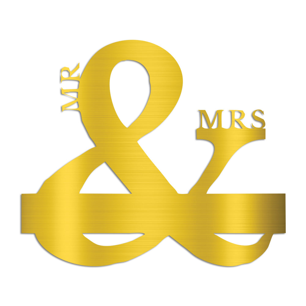 Mr and Mrs Powder Coated Monograms